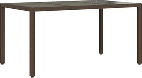 7dílný zahradní bistro set s poduškami hnědý polyratan 3277068