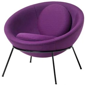 Bowl chair fialová Arper