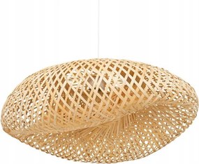 Závěsná lampa boho, určena nad stůl Beddy, bambusová, 51 cm