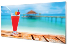 akrylový obraz Koktejl u moře 100x50 cm