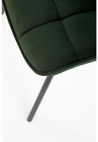 LuxuryForm Židle ORLEN VELUR - lahvově zelená