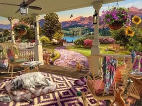 Ravensburger Puzzle Útulná veranda XL / 750 dílků / od 12 let