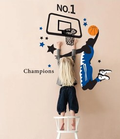 Živá Zeď Samolepka na zeď Basketbalista Velikost: 90 x 100 cm