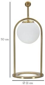 Stolní lampa GLAMY ARC -B- 21x50cm