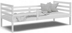 Dětská jednolůžková postel JACEK P 200x90 cm bez šuplíku BÍLÁ