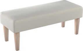 Dlouhá lavička 100x40cm barva šedá látka sametová