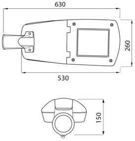 LED svítidlo veřejného osvětlení McLED Street 50W 4000K neutrální bílá ML-521.003.09.0