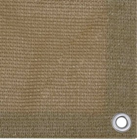 Balkonová zástěna taupe 90 x 400 cm HDPE 310961