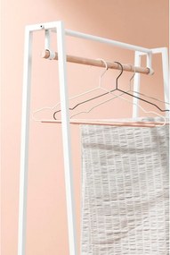 Bílý/v přírodní barvě ocelový stojan na oblečení 63x180x34 cm Haldor – Yes Everyday