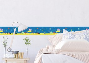 Dětská samolepící bordura na zeď Prasátko Peppa Svět pod Vodou | 5 m x 9.7 cm | DWBD8147