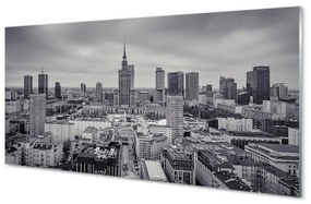 Obraz na skle Varšava mrakodrapy panorama 120x60 cm