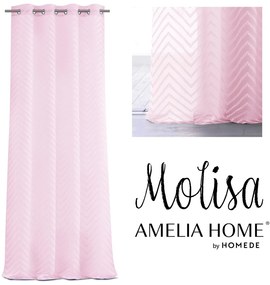 Záclona AmeliaHome Molisa růžová