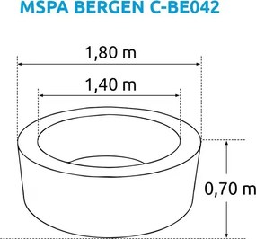 Nafukovací vířivka Marimex  MSPA Bergen C-BE042  [63600287]