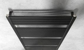Aqualine, TONDI topné těleso 600x1330 mm, středové připojení, černá matná, DT486T