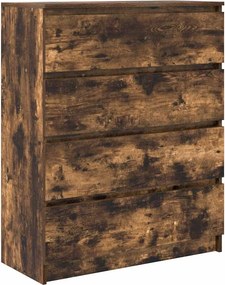 Příborník kouřový dub 80x35x99 cm kompozitní dřevo 3328484