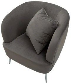 Designové křeslo Caerwyn šedé