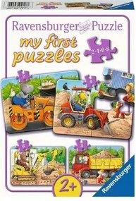 Ravensburger Zvířata na staveništi 2/4/6/8 dílků / od 2 let