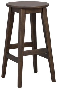 OnaDnes -20% Hnědá dubová barová židle ROWICO AUSTIN 65 cm