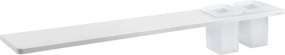 Sapho Abeline - Polička se sklenkami, délka 80 cm, matná bílá AE802-0101-01