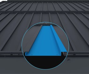 Bioklimatická pergola G21 Austin 4x3 m, antracitová hliníková
