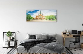 akrylový obraz Katedrála Krakow 120x60 cm