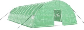 Skleník s ocelovým rámem zelený 72 m² 12 x 6 x 2,85 m 3188109