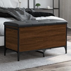 vidaXL Úložná lavice 82 x 42 x 45 cm kompozitní dřevo [835142] Barva: hnědý dub