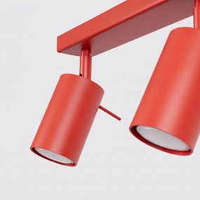 Sollux Lighting Stropní svítidlo RING 6L červené