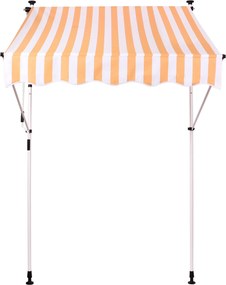 Rozpěrná markýza Westerly 350x120 cm – bílá/žlutá