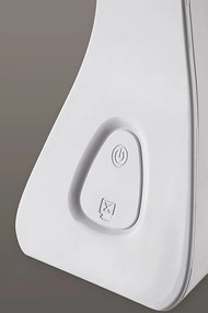 RABALUX Stolní dotyková LED lampička s displejem k posteli AMATO, 7W, denní bílá, bílá 74042