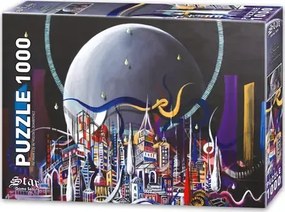 STAR Puzzle Měsíční město / 1000 dílků / 68 x 48 cm