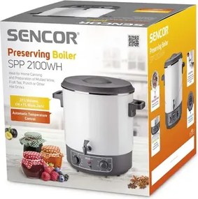 SENCOR SPP 2100WH bílá / Zavařovací hrnec / 27 L / 1800W