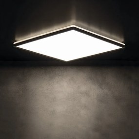 KANLUX KANLUX, AZPO stropní LED svítilna, 300x300mm, 17,5W, 3000/4000/6000K, IP54, černá mat, 31533