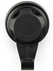 Háčky do koupelny Compactor Bestlock Black s přísavkami -bez vrtání, nosnost až 6 kg, 4 ks