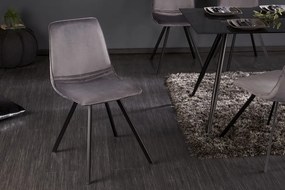 Designová jídelní židle Amsterdam tmavě šedá
