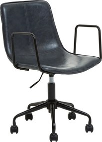 Tmavě šedá kancelářská židle z imitace kůže Branson – Premier Housewares