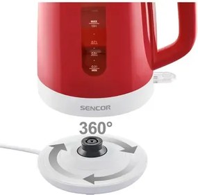 SENCOR SWK 1024RD červená / Rychlovarná konvice / 2200W / 1L