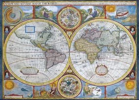EUROGRAPHICS Puzzle Starodávná mapa světa / 1000 dílků