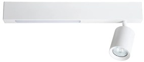 Stropní svítidlo Magnet, 1x bílé kovové stínítko + 1x LED 5W, w