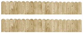 Trávníkové lemy 2 ks 120 cm impregnované borové dřevo 3053642