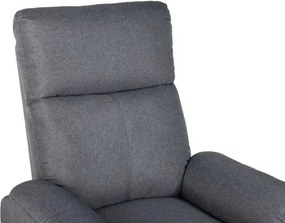 LuxuryForm DESIGN Televizní křeslo CARLOS s polohováním - šedé