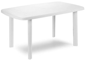 Zahradní stůl ROA — plast, bílá