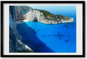 Obraz s rámečkem do obývacího pokoje Zakynthos Řecko 60x40 cm