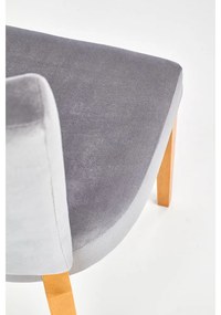 Jídelní židle Rois, šedá / dub medový