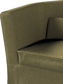 Potah na křeslo IKEA Ektorp Tullsta barva zelená látka pletený vzor