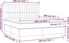 Box spring postel s matrací tmavě zelená 180x200 cm samet 3143160