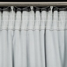 ZATEMŇOVACÍ ZÁVĚS NA PÁSCE ANGELINA 140X270 CM ČERNÁ