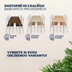 Jídelní set PAUL, 5-dílná, sametově bílá Jurhan