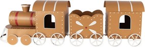 Vánoční dekorace figurka hnědý vláček Train – 97*19*28 cm