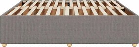 Rám postele bez matrace taupe 180 x 200 cm textil 3284960
